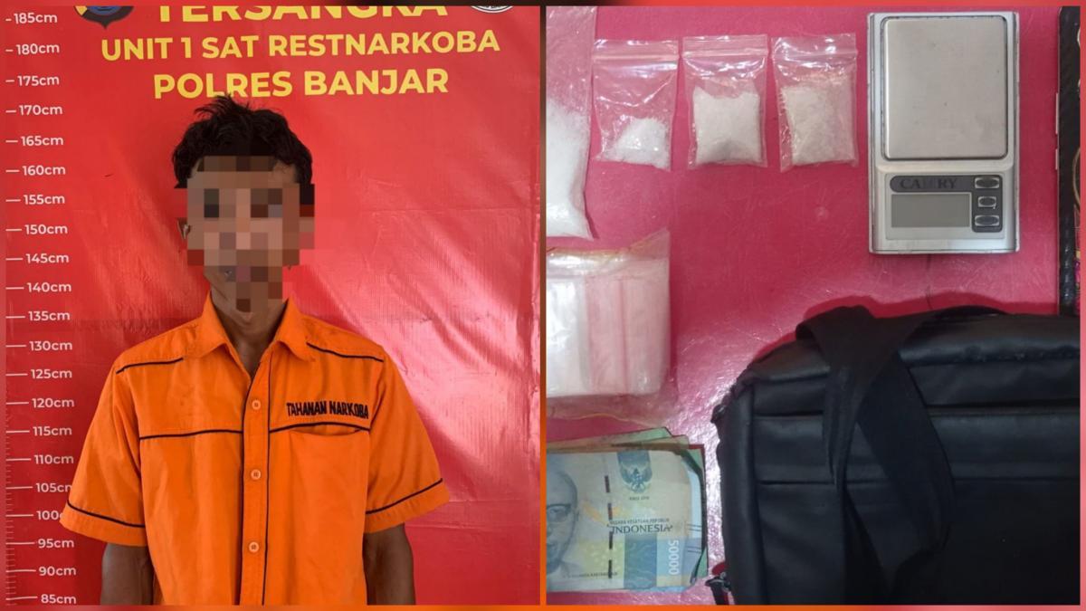 Satuan Resnarkoba Polres Banjar Kembali Ungkap Peredaran Narkotika Jenis Sabu Seberat 49,18 Gram