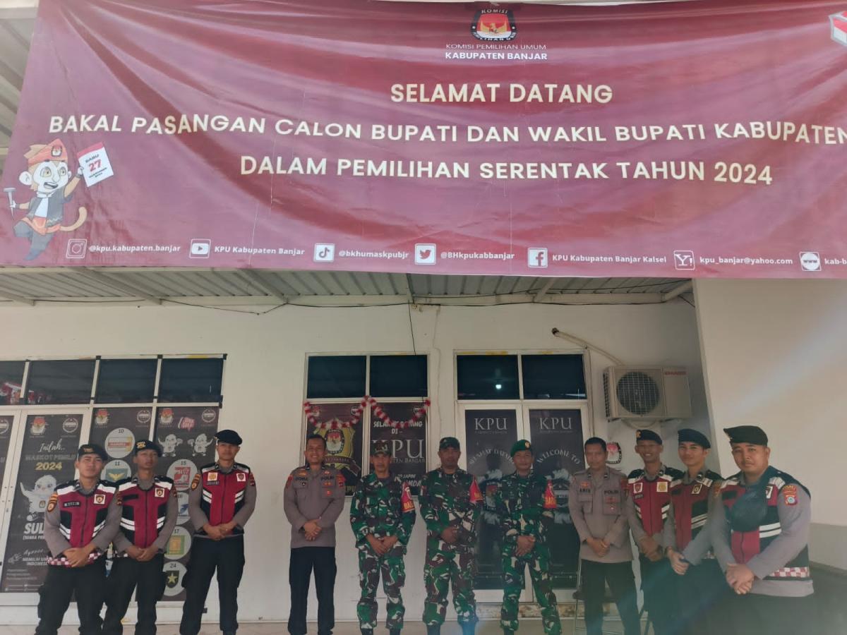 Polres Banjar Gelar Patroli Cipta Kondisi Pasca Tahapan Rekapitulasi Pleno Pilkada 2024